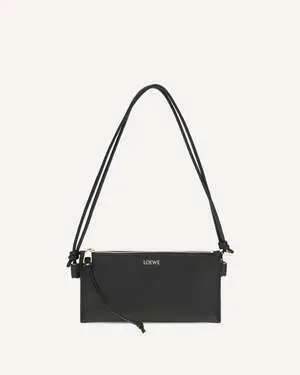 Loewe Calfskin Joya Clutch Bag - Black