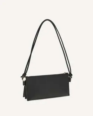 Loewe Calfskin Joya Clutch Bag - Black