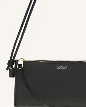 Loewe Calfskin Joya Clutch Bag - Black