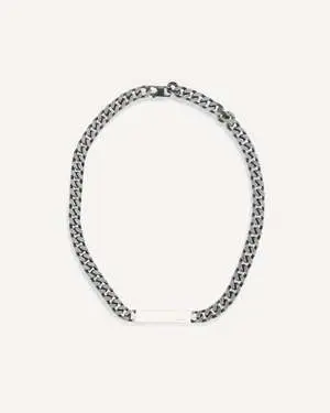 MAISON MARGIELA Chain Necklace With Engraved Plate