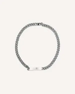 MAISON MARGIELA Chain Necklace With Engraved Plate