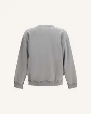 DIESEL® S-boxt-raw-v1 Sweatshirt With Raw-cut Hem - Grey