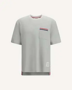 Thom Browne Short-sleeve Cotton-linen T-shirt