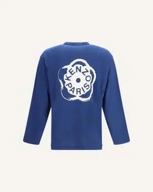 Kenzo Boke Flower 2.0 Long-leeved Cotton T-hirt - Blue