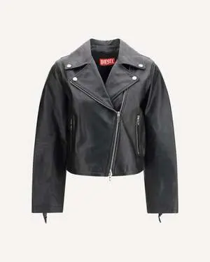 DIESEL® L-unatic Leather Biker Jacket