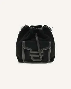 Pierre Hardy Alpha Suede Bucket Bag - Black
