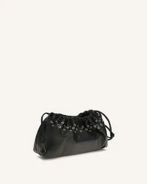 Pierre Hardy Double Clutch With Eyelets - Black