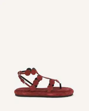 Pierre Hardy Pierre Hardy Suede Geometric Cage Sandals Brown
