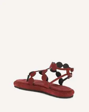 Pierre Hardy Suede Geometric Cage Sandals - Brown