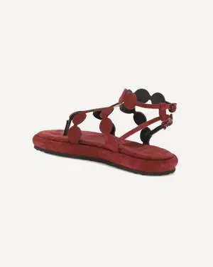 Pierre Hardy Suede Geometric Cage Sandals - Brown
