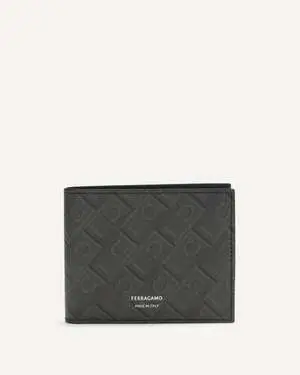 FERRAGAMO Monogram Wallet - Black