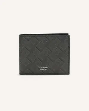 FERRAGAMO Monogram Wallet - Black