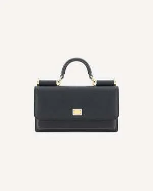 Dolce & Gabbana Micro Sicily Shoulder Bag - Black