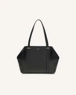 FERRAGAMO Leather Tote Bag - Black
