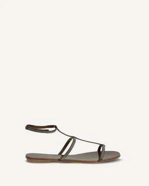 PEDRO GARCIA Rhinestone Embellished Cage Sandals