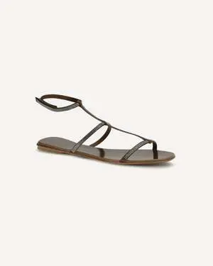 PEDRO GARCIA Rhinestone Embellished Cage Sandals