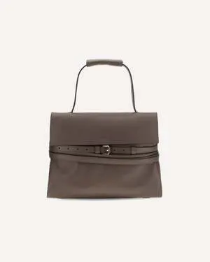 Moschino Tie Me Medium Handbag - Brown