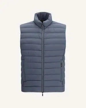 MOORER Calaf-s3 Quilted Gilet With Boudin Padding - Blue