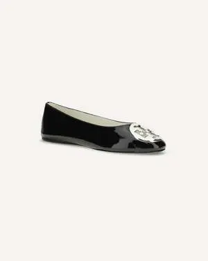 Tory Burch Reva Patent Leather Ballerinas