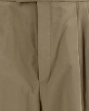 Thom Browne Cotton Gabardine Double Pleated Pants