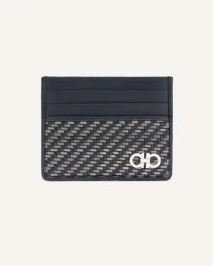 FERRAGAMO Lattice Motif Card Holder