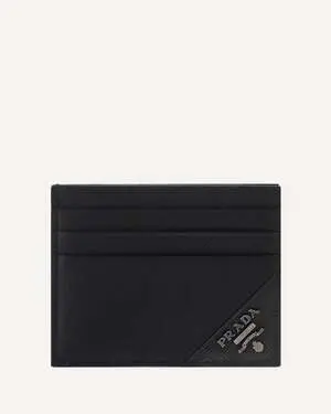 Prada Leather Card Holder - Black