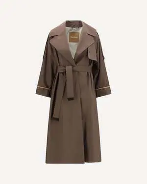 Max Mara Cotton-blend Twill Belted Trench Coat - Brown