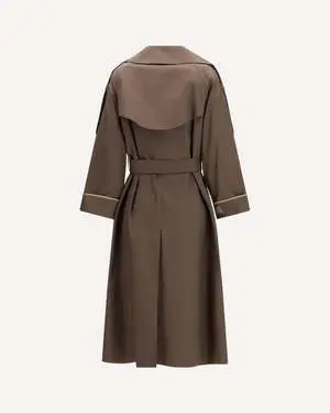 Max Mara Cotton-blend Twill Belted Trench Coat - Brown