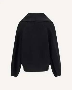 TOTEME Shawl-lapel Ribbed Wool Cardigan