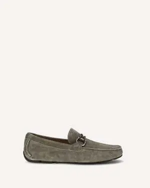 FERRAGAMO Suede Loafer - Grey