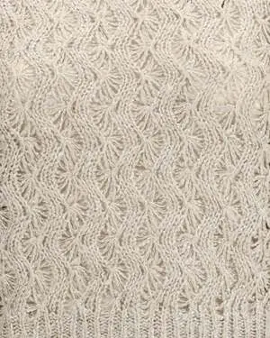 Brunello Cucinelli Open-knit Sequin Embellished Sweater - Grey