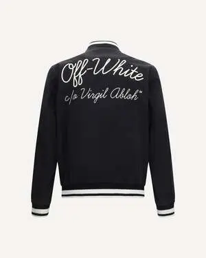 Off-White Script Logo Varsity Jacket