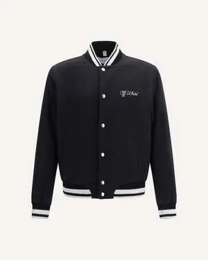 Off-White Script Logo Varsity Jacket