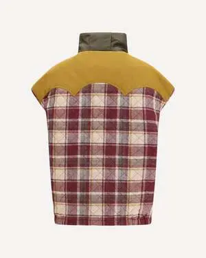MARBELL Kate Quilted Padded Vest - Multicolour