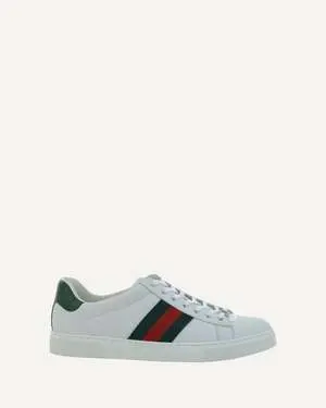 Gucci Leather Sneakers With Logo Detail