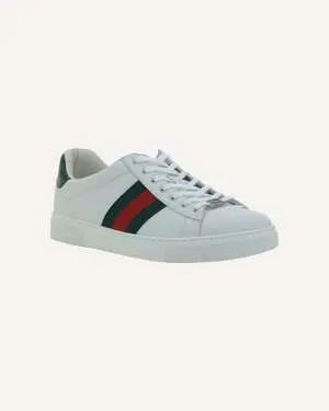 Gucci Leather Sneakers With Logo Detail