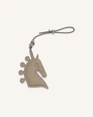Max Mara Leather Keyring Accessory - Brown