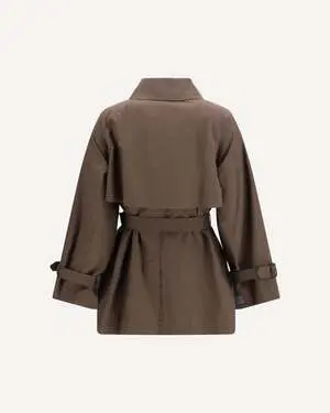 Max Mara Technical Cotton-blend Twill Trench Coat