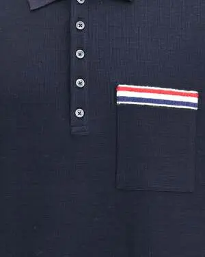 Thom Browne Short-sleeve Polo With Chest Pocket