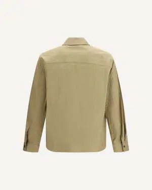 Burberry Check Cotton Zip Shirt Jacket - Beige