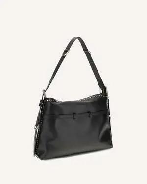 Givenchy Large Voyou Shoulder Bag In Shiny Leather
