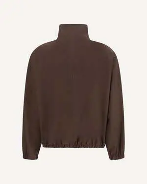 COURREGES Zip-up Bomber Jacket With Embroidered Logo