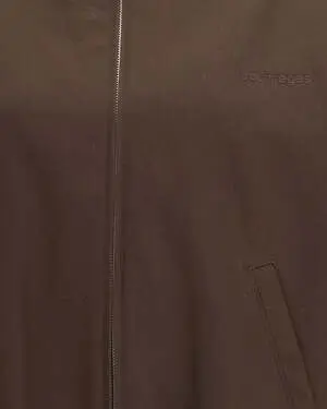 COURREGES Zip-up Bomber Jacket With Embroidered Logo