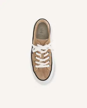 Brunello Cucinelli Suede Lace-up Sneakers