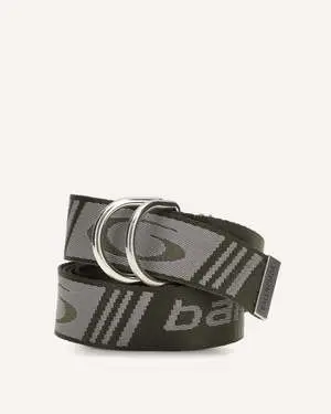 Balenciaga D Ring Belt In Jacquard Canvas - Khaki