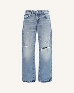 7FOR Low Straight Jeans