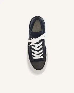 Brunello Cucinelli Cotton Knit And Suede Sneakers - Blue
