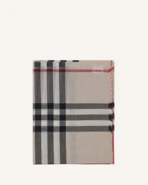 Burberry Silk And Wool Scarf
