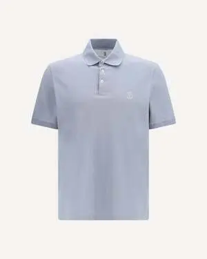Brunello Cucinelli Cotton Polo - Light Blue