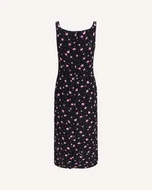 Dolce & Gabbana Sleeveless Floral Print Sheath Dress